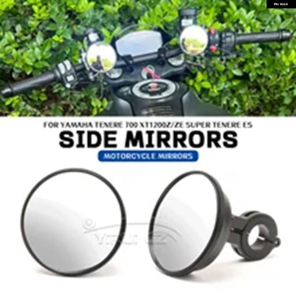 ESPELHOS DE GRANDE ANGULARPARA オートバイ レトロバイザー ヤマハ XT1200Z 1200Z/ZE SUPER TENERE ES カスタム パーツ アクセサリーMaterial:Stainless stee...
