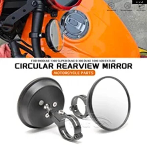 ESPELHO CONVEXO ESPELHOS DE GRANDE ANGULARPARA オートバイ ブラインド スポット補助レトロバイザー 990 DUKE 1390 SUPER DUKE R 390 DUKE カスタム パーツ アク...