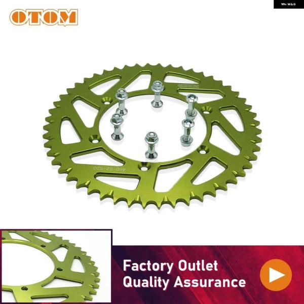 オートバイ 52T リア チェーン スプロケット カワサキ KX125 KX250F KLX300 スズキ RM250Z 1982-2019 ブレーキディスク ドライブプレート ネジ付き カスタム パーツ アクセサリーHigh-concer...