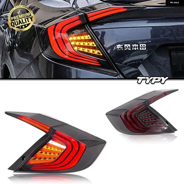ホンダ シビック 10代目 2016-2020年式 DRL リアテールランプ シーケンシャルウィンカー オートアクセサリー カスタム パーツ アクセサリーHigh-concerned chemical:NoneVoltage:12 VBra...