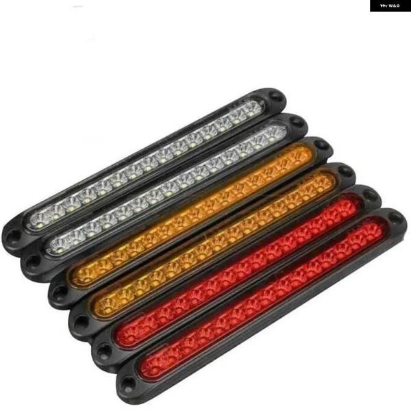 10-30V DC 6個 車用LEDトレーラー ライトバー 防水 汎用 トレーラー トラック バン バス 大型 トラック カスタム パーツ アクセサリーHigh-concerned chemical:NoneItem Type:Additi...