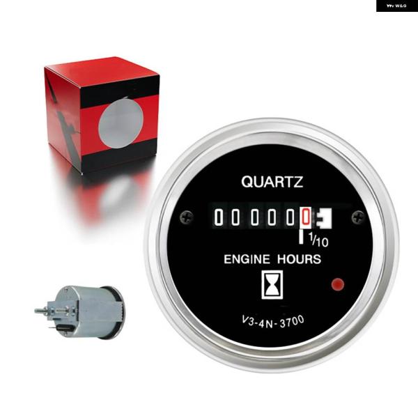 52MM クロノグラフ ワークアワーメーター 040948 モデル 4N3700 デジタルアワーカウンター VEETHREE AC DC 6〜80ボルト 防水 カスタム パーツ アクセサリーHigh-concerned chemical:N...