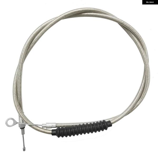 74-3/4インチ 190CM オートバイ 編組 ステンレス クラッチ ケーブル ハーレー 95-99 FXD93-00 FXDL94-00 FXDSCONV カスタム パーツ アクセサリーHigh-concerned chemical:N...