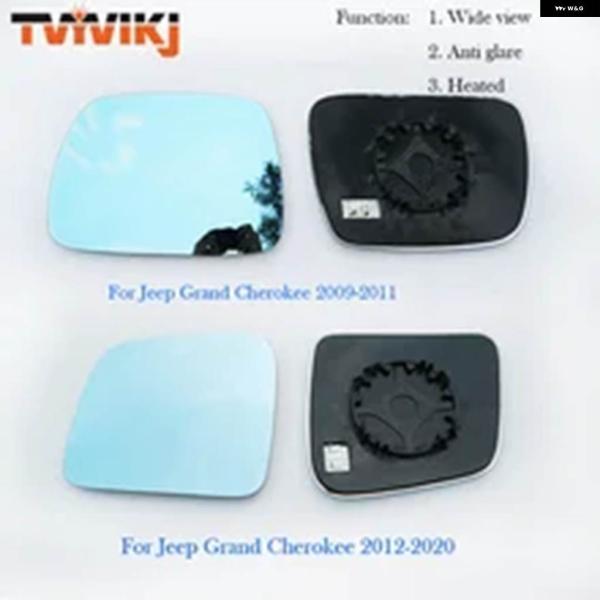サイドバックミラー ブルーガラスレンズ ジープ グランド チェロキー 2009-2020 広角ビュー アンチグレア ドアミラー ウィング カスタム パーツ アクセサリーSpecial Features:wide viewItem Diame...