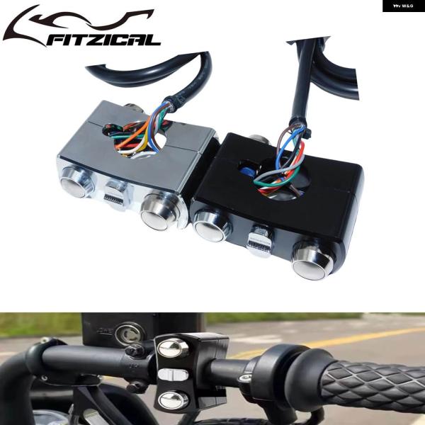 汎用 1インチ 25MM オートバイ ハンドルバー コントロール スイッチ ホンダ ヤマハ ハーレー ツーリング ダイナ スポーツスター XL ハーネス なし カスタム パーツ アクセサリーHigh-concerned chemical:N...