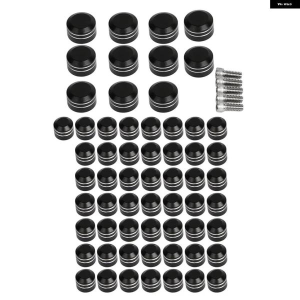 6オートバイ エンジン スクリューボルトカバー キャップキット ハーレー ソフテイル 2007-2017 スリム FLS FXSTC クラシック FLSTC ファットボーイ カスタム パーツ アクセサリーHigh-concerned che...