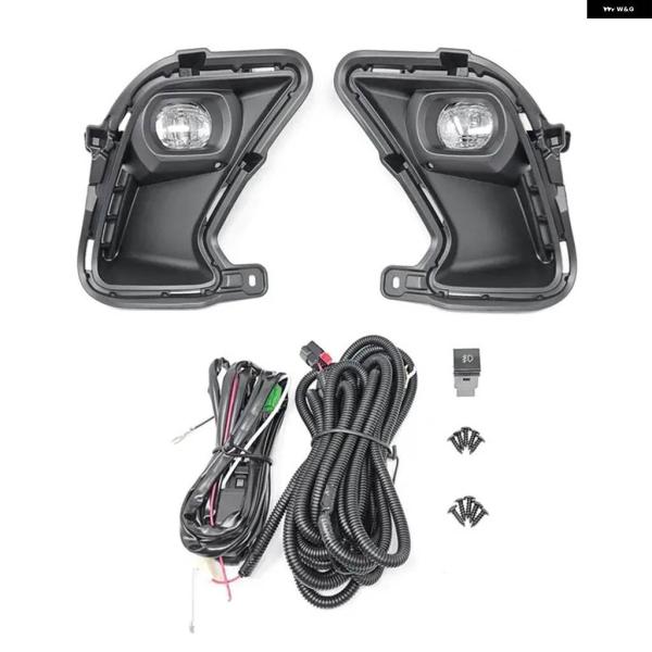 LED フォグランプ トヨタ グランドハイランダー 24-25 フロント バンパー ベゼル スイッチリレーワイヤーキット 81211-52140 81221-52120 カスタム パーツ アクセサリーHigh-concerned chemi...