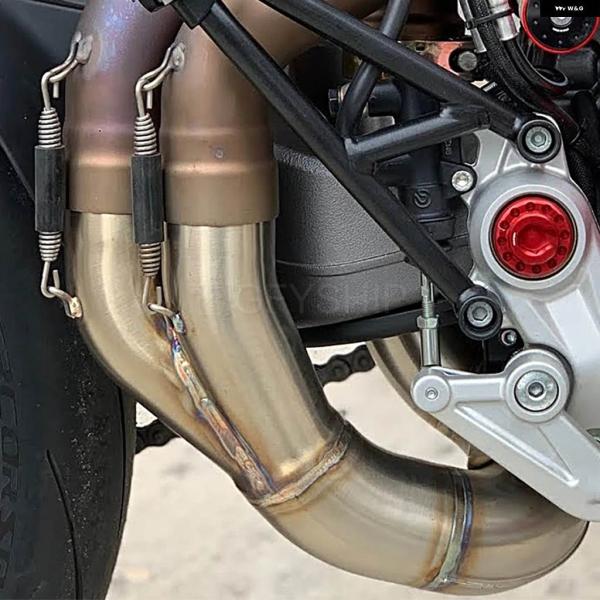 ドゥカティ ハイパーモタード 950 2019 - 21 ハイパーモタード 950 SP 19 20 21 エスケープ バイク エキゾーストマフラー リンク パイプ スリップオン カスタム パーツ アクセサリーHigh-concerned ...