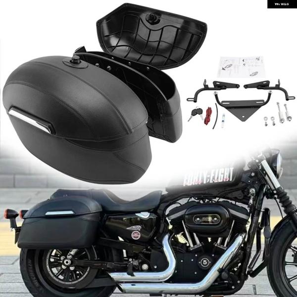 オートバイ トランク ラゲッジ マウント ブラケット キット ハードバッグ サドルバッグ ハーレー スポーツスター XL883 XL1200 X48 2004-2025 カスタム パーツ アクセサリーHigh-concerned chemi...