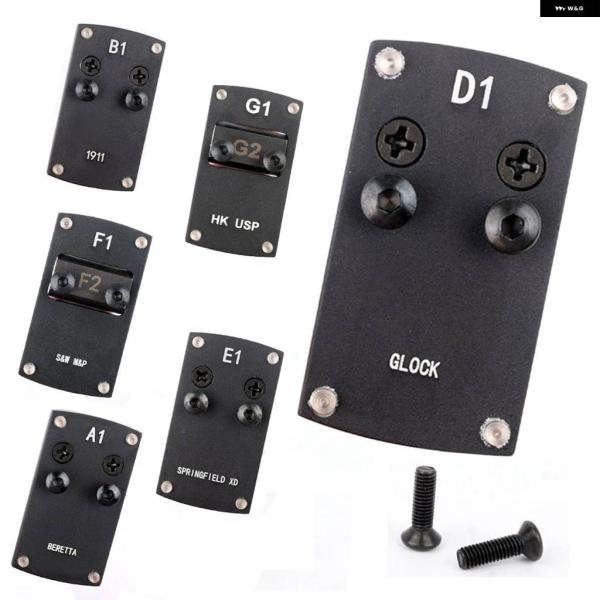 メタルCNC光学ベース レッドドットサイト マウント プレート グロック ベレッタ 1911 SW MP スプリング フィールド XD ドクター バリス フレンジー サイトマーク カスタム パーツ アクセサリーHigh-concerned ...