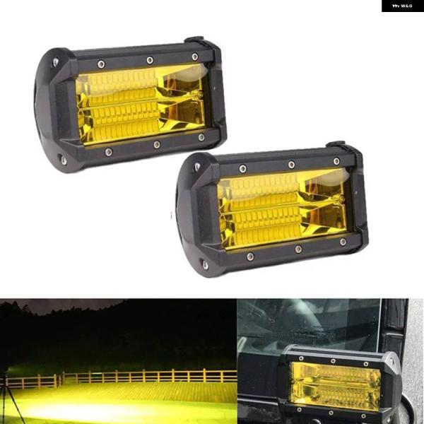 5インチ 72W LED ワーク ライトバー オフロード フラッドライト IP67 防水 ドライビング フォグランプ トラック 車 ATV SUV ボート カスタム パーツ アクセサリーHigh-concerned chemical:Non...