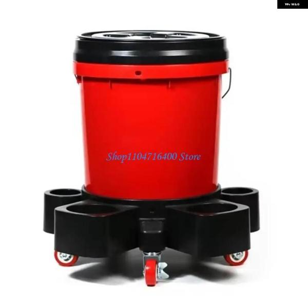 回転ホイールとロックキャスター付きプロ仕様ディテールバケット台車 5ガロン洗車用バケット台車 ディテールバケット カスタム パーツ アクセサリーHigh-concerned chemical:NoneOrigin:Mainland Chin...