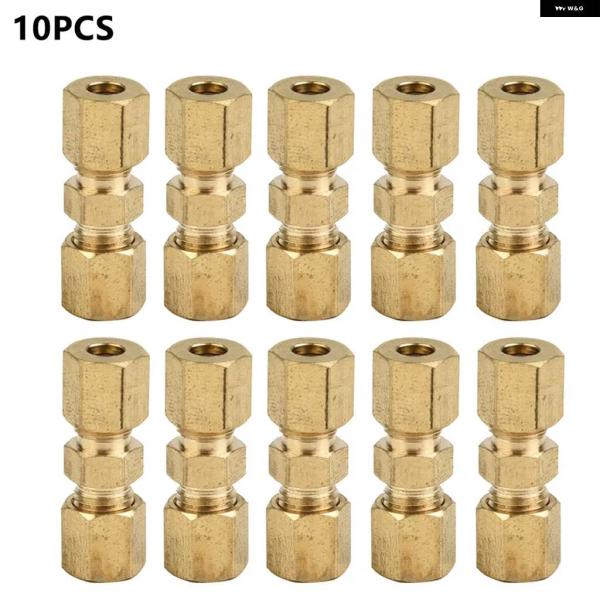 ブレーキラインコネクタ ブレーキライン フレアなし 4.75MM 3/16インチ継手 ストレートリデューサー圧縮キット 10個 カスタム パーツ アクセサリーMaterial:BrassModel Number:Brake Line Con...