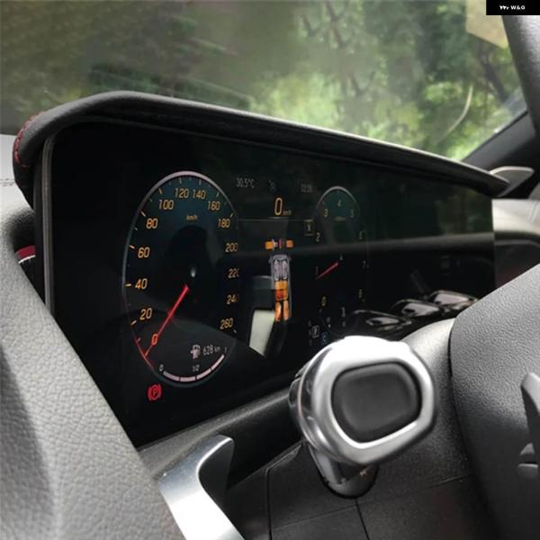 ダッシュナビゲーションシェーディングカバー トリム メルセデス ベンツ EQC/GLB/EQB/EQA/GLA/CLA-A/B クラス 19-24センタースクリーンバイザープレート カスタム パーツ アクセサリーHigh-concerned...