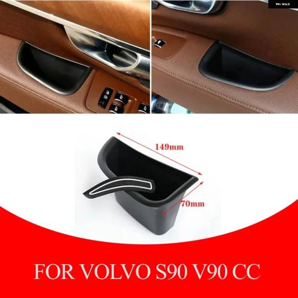 ボルボ S90 V90 CC 2017-2022 車用フロントドアサイドハンドル 収納 ボックス オーガナイザー トレイ カーアクセサリー カスタム パーツ アクセサリーHigh-concerned chemical:NoneType:Do...