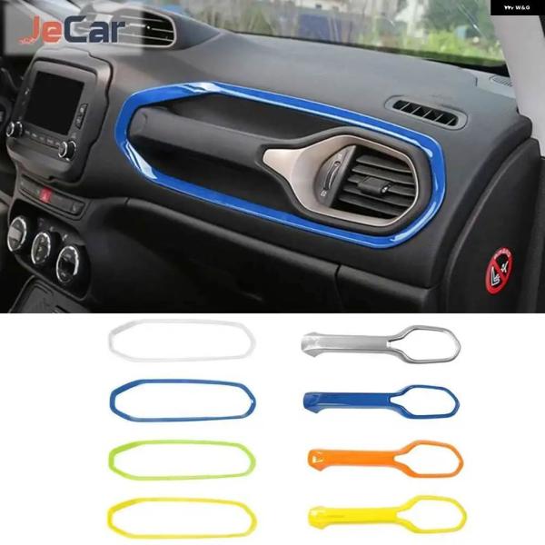 ABS 車用 COPILOTシート ハンドルカバー トリム ストリップ ステッカー ダッシュボード パネル グリッパー 装飾 ジープ レネゲード 2016年以降用 アクセサリー カスタム パーツ アクセサリーHigh-concerned c...