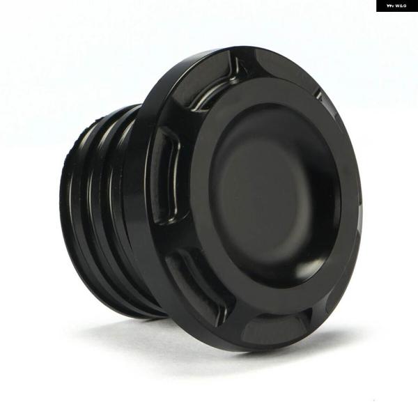 ブラック/クローム オートバイ CNCオイル タンクキャップ 通気付き燃料カバー ハーレー '92以降XLダイナ ロードキング ソフテイル カスタム パーツ アクセサリーProtective parts:OtherHigh-concerne...