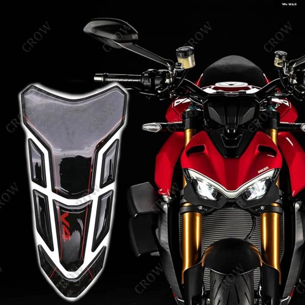 オートバイ 3Dジェル ステッカー 燃料タンク パッド 燃料タンク ステッカー フィッシュボーン デカール ドゥカティ ストリートファイター パニガーレ用 カスタム パーツ アクセサリーHigh-concerned chemical:Non...