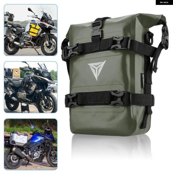 モトウルフ 防水 バイク ツーリングサイドバックパック バイク クラッシュ バー バッグアドベンチャードライモト サドルバッグ 汎用 カスタム パーツ アクセサリーHigh-concerned chemical:NoneSpecial Fe...