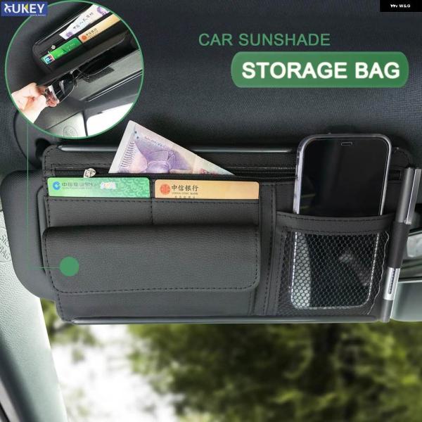 サンバイザー メガネ収納バッグ インテリアサンシェードプレート サングラスオーガナイザー カードサングラスホルダー カスタム パーツ アクセサリーType:Sunshade Storage BagBrand Name:XUKEYOrigin...