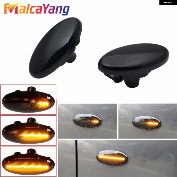 2ピース LED ダイナミックウィンカーサイドマーカーライトシーケンシャルブリンカーライト マツダ 2 マツダ 3 5 6 BT-50 MPV カスタム パーツ アクセサリーHigh-concerned chemical:NoneFor V...