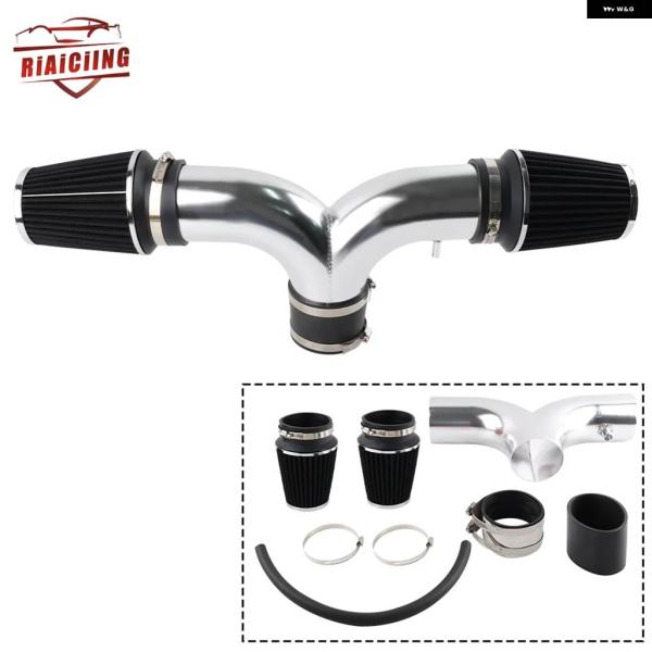 99-04 ジープ グランド チェロキー 4.7L V8 デュアルツイン コールドエアインテークキット フィルター 00-02 ダッジ デュランゴ 3.7L V6/4.7L V8 カスタム パーツ アクセサリーHigh-concerned ...