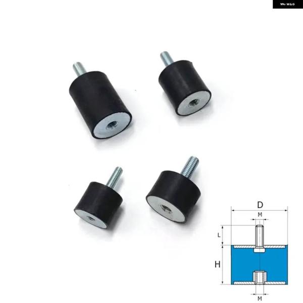 4個 M3 M4 M5 オス-メスねじ ゴム製ショック アブソーバー クラッシュ パッド ダンパー ボビン マウント 防振アイソレーター カスタム パーツ アクセサリーHigh-concerned chemical:NoneIs Elect...