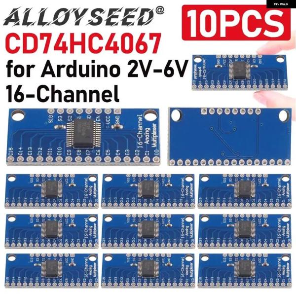 10個 CD74HC4067 16チャンネル アナログ デジタル マルチプレクサ ブレイクアウトボード モジュール ARDUINO 2V-6V マイクロ コントローラ 16デバイス RXライン カスタム パーツ アクセサリーHigh-con...