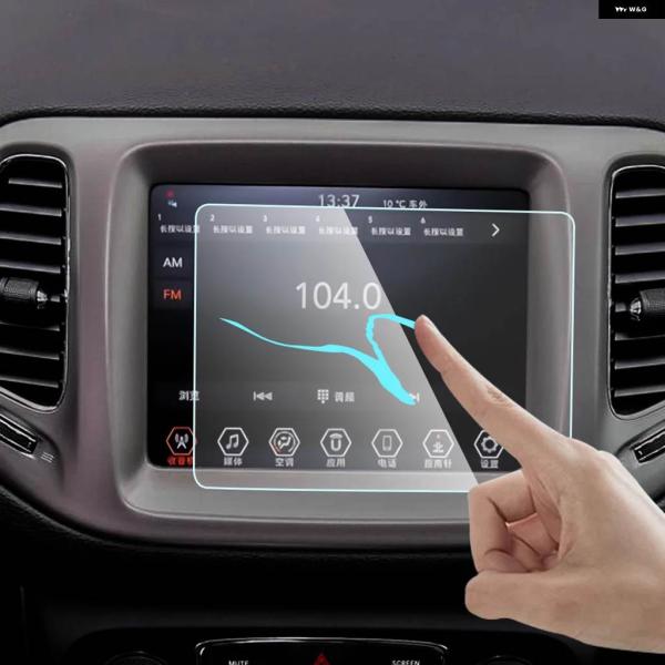 ジープ コンパス 2017 - 19 8.4インチ LCD GPS ナビゲーション タッチスクリーン ソフトフィルム カスタム パーツ アクセサリーHigh-concerned chemical:NoneSticker Placement:...