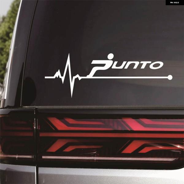 2枚 車用ビニール ステッカー スポーツ デカール スタイリング ウィンドウデコレーション フィアット プント 188 MK2 MK1 2011 2012 2013 2015 カスタム パーツ アクセサリーCategory:PVCType ...