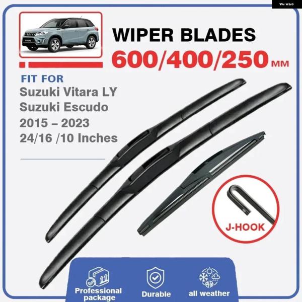 フロントリア ワイパー ブレードセット VITARA LY MK4 ESCUDO 2015 - 2023 フロントガラス ウィンドウ 24インチ16インチ10インチ ブラシ カスタム パーツ アクセサリーHigh-concerned che...