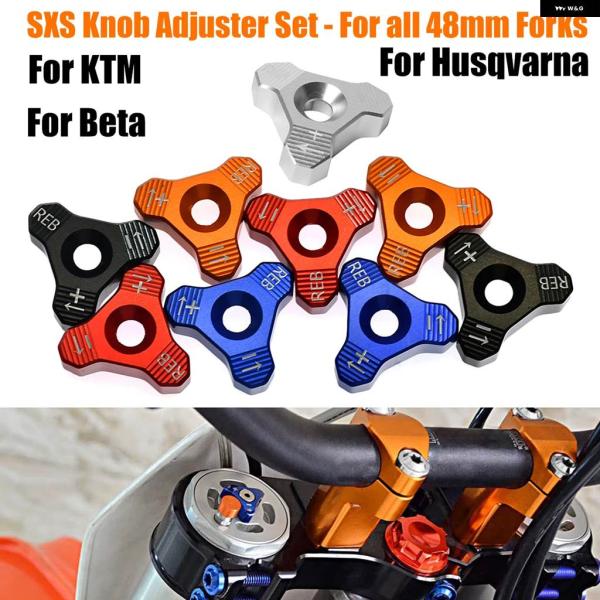バイク WP 48MM フロント フォーク ノブアジャスター KTM SX SXF EXC XCW 125 250 350 400 450 スーパーモト SMC エンデューロ デューク 690用 カスタム パーツ アクセサリーProtect...