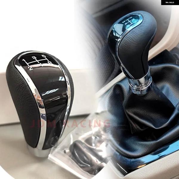 車用レザー 5速 シフター レバー ギアノブ マニュアル トランス ミッション ギア シフト ノブ M8 M10 M11 M12 /シルバーカバー カスタム パーツ アクセサリーProduct Type:Modified PartsHigh...