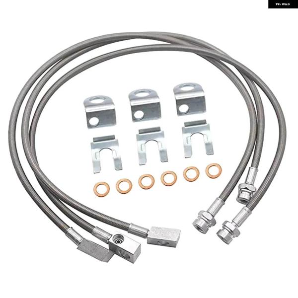 ジープ ラングラー TJ YJ 84-01 チェロキー XJ 87-06 用 ステンレス ブレーキライン カスタム パーツ アクセサリーHigh-concerned chemical:NoneOrigin:Mainland ChinaCar...