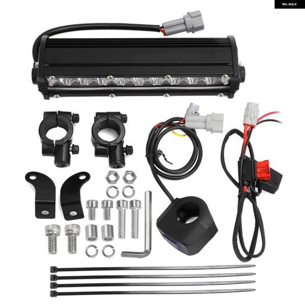 ホンダ CRF110-125F-250F用 LED ヘッドライト ライトバー ライトキット 7/8インチ ハンドルバー ダート バイク オフロード ストリート バイク カスタム パーツ アクセサリーHigh-concerned chemic...