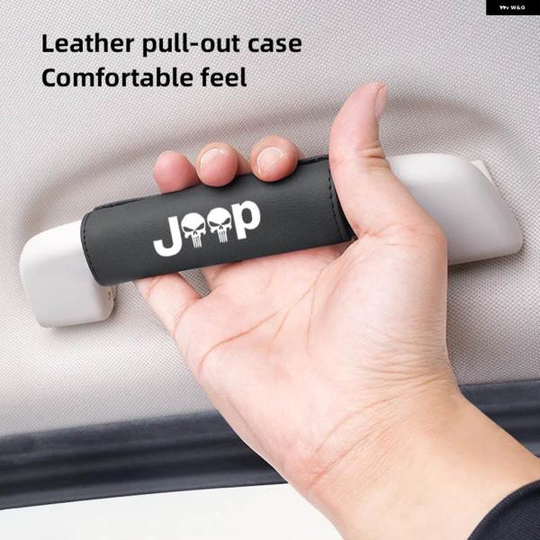 ジープ レネゲード ラングラー JK コンパス グランド プルグローブ用 車内天井ハンドルカバー カスタム パーツ アクセサリーHigh-concerned chemical:NoneSticker Placement:Door Handl...