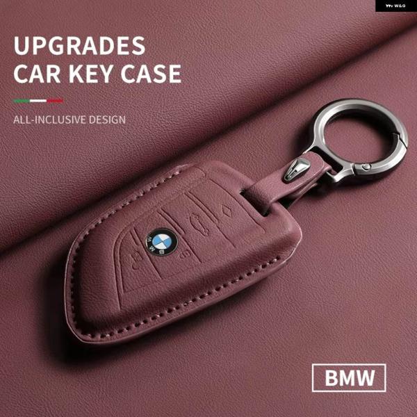BMW X3 X4 X5 F10 F20 3 4 5 6シリーズ M3 M4 E34 E36 525 320I キー カーカラー レザー キーケース カバー カスタム パーツ アクセサリーHigh-concerned chemical:No...