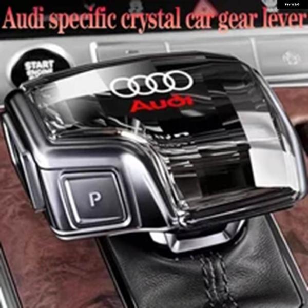 カスタムクリスタルハンドル カー ギア シフト ノブカバー レバー スティックヘッド 装飾 アウディ A6 C8 A6L RS7 A7 Q8 S8 SQ8 Q7 RS6 A8L A4 A4L用 カスタム パーツ アクセサリーHigh-con...