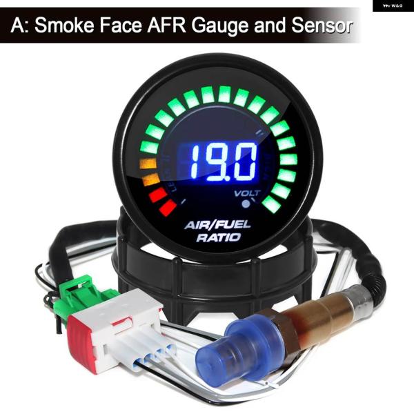 52MM デジタル空燃比計 カーゲージ AFR 12V 車用電圧計 2IN1 ナローバンド O2 オキシセンサーとペアリング可能 カスタム パーツ アクセサリーHigh-concerned chemical:NonePlacement on...