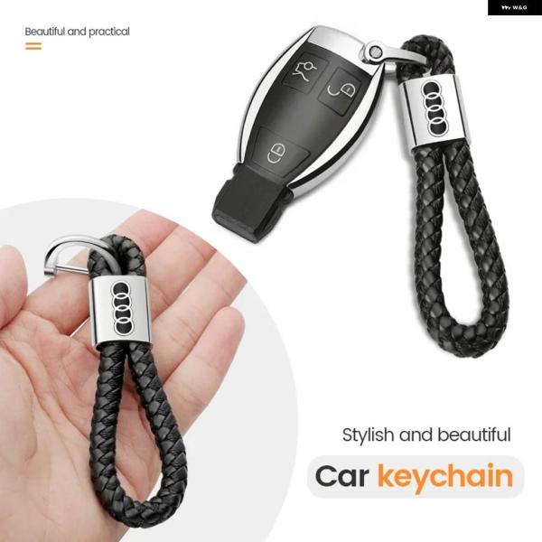 レザーカーキー チェーン キー チェーン リング レザー アウディ SLINE A1 A3 A4 A5 A6 A7 A8 B5 B6 B7 B8 C5 C6 C7 D2 D3 Q2 Q3 RS S3 S4用 カスタム パーツ アクセサリーH...
