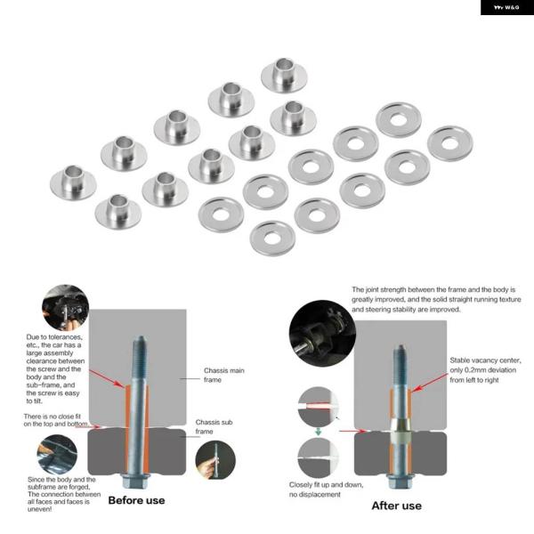 サブ フレーム ロックアップ アライメントキット リジッドカラー ブッシングセット VW ゴルフ MK6 サジター トゥーラン シュコダ オクタビア セアト レオン PQ35 用 カスタム パーツ アクセサリーHigh-concerned ...