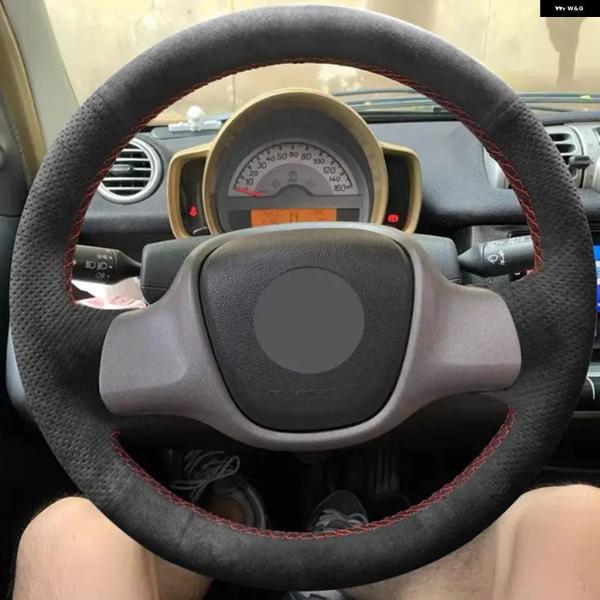 スマート フォーツー 451 2009 - 15 2スポーク レザー トリム ブレード用カー ステアリングホイール カバー カスタム パーツ アクセサリーHigh-concerned chemical:NoneSpecial Feature...