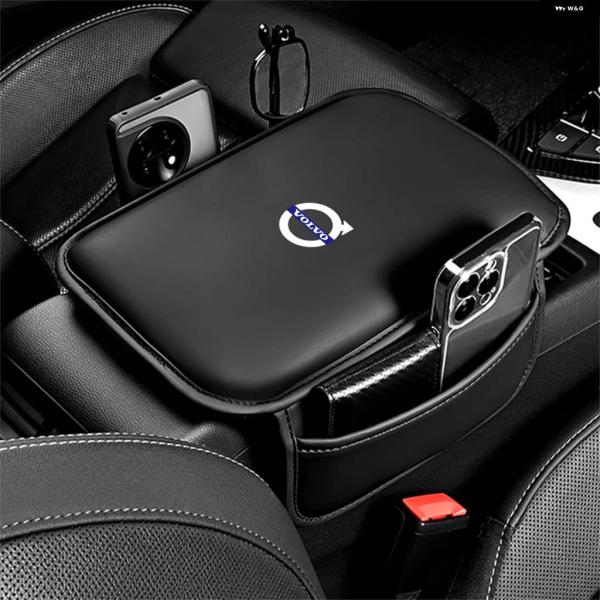カーセンター コンソール プロテクター マットポケット アームレスト カバー クッション VOLVO XC90 XC60 C30 T6 S60 C70 XC40 V40 XC70 V70 V60用 カスタム パーツ アクセサリーHigh-c...