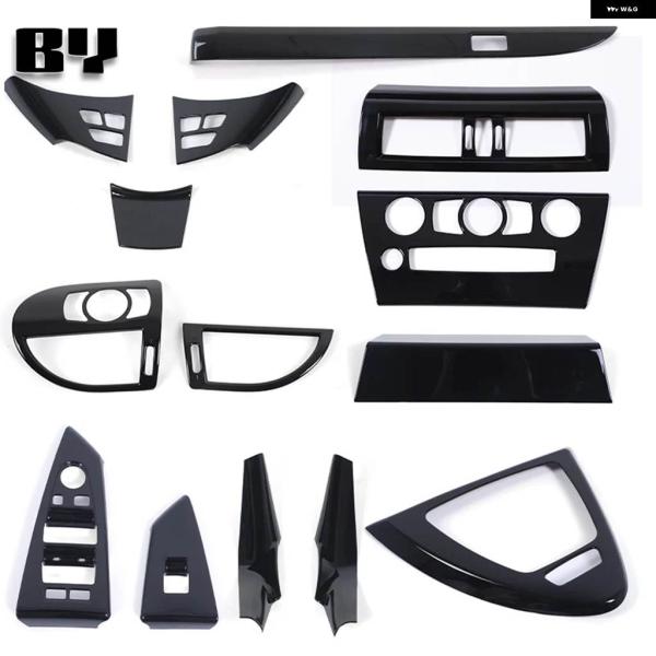 BMW 6シリーズ E63 E64 2004-2009用 ABSキット カーウィンドウスイッチ パネル ギア シフト パネル エアベント カバー トリム インナー カスタム パーツ アクセサリーHigh-concerned chemical...