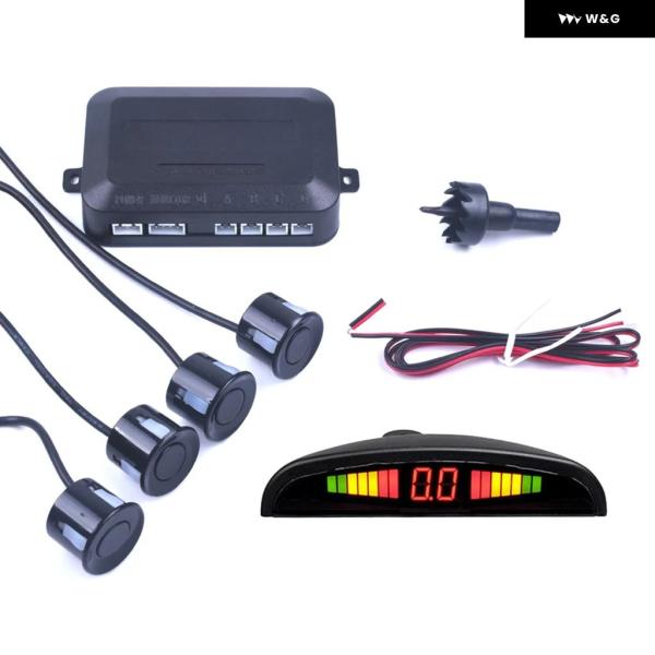 車用パークトロニック LED パーキング センサー 4センサー リバースバックアップ パーキング レーダーモニター 探知機 システム バックライト ディスプレイ カスタム パーツ アクセサリーHign-concerned Chemical:...