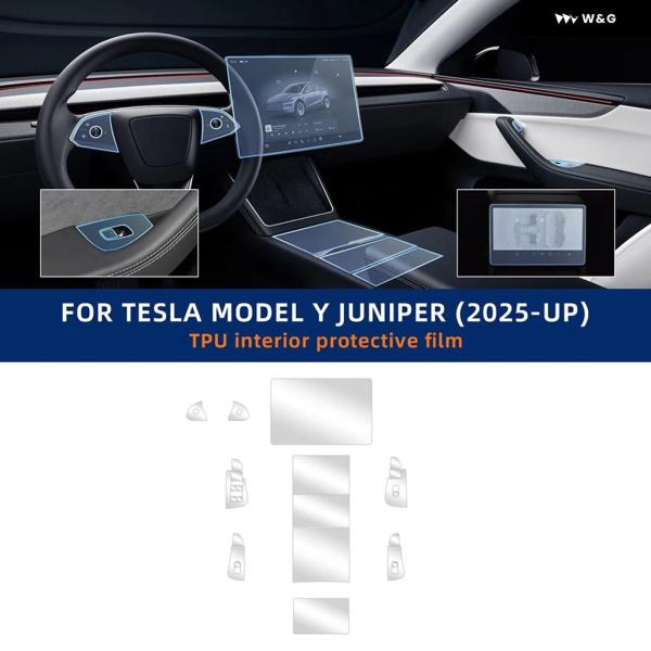 TPU インテリア フィルム TESLA MODEL Y JUNIPER MODELY 2025 ナビゲーション画面 傷防止 ステッカー アクセサリー カスタム パーツ アクセサリーHign-concerned Chemical:NoneM...