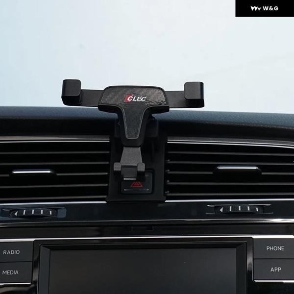 CRAVITY 車載電話 ホルダー GPS ホルダー エアベント マウント ブラケット 携帯電話 スタンド クリップ VW GOLF 7 MK7 2014-2019 カスタム パーツ アクセサリーHign-concerned Chemica...