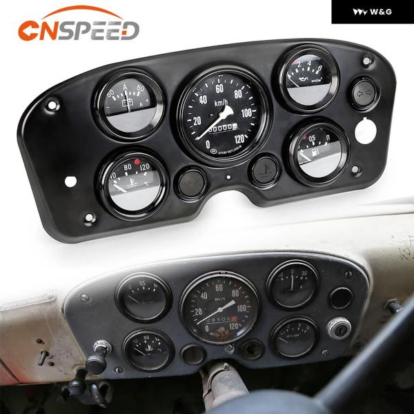 油圧 計 電圧計 スピード メーター 5IN1 キット 計器 パネル 完全版 汎用 /ロングメーター 計器 パネル 完全版 カスタム パーツ アクセサリーHign-concerned Chemical:NoneItem Weight:1.2...