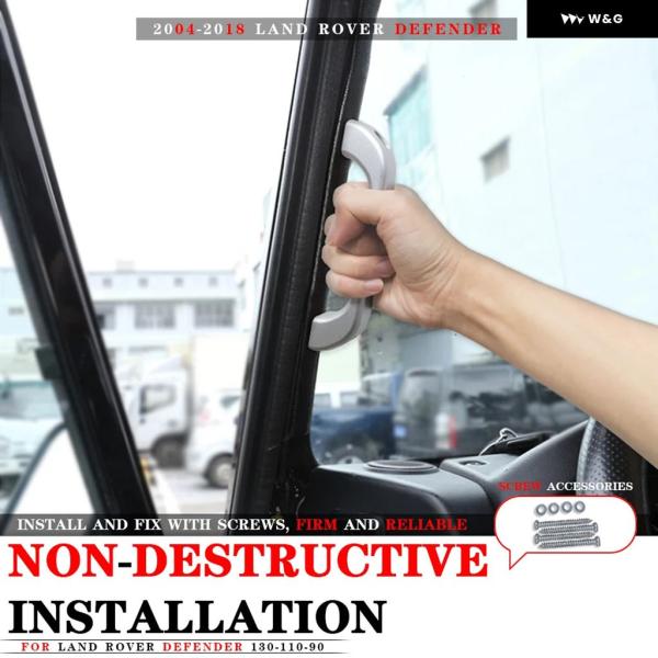 車用Aピラー グラブハンドル トリム アクセサリー ランドローバー ディフェンダー 90 110 2004-2018 カスタム パーツ アクセサリーHign-concerned Chemical:NoneOther Part Number:...