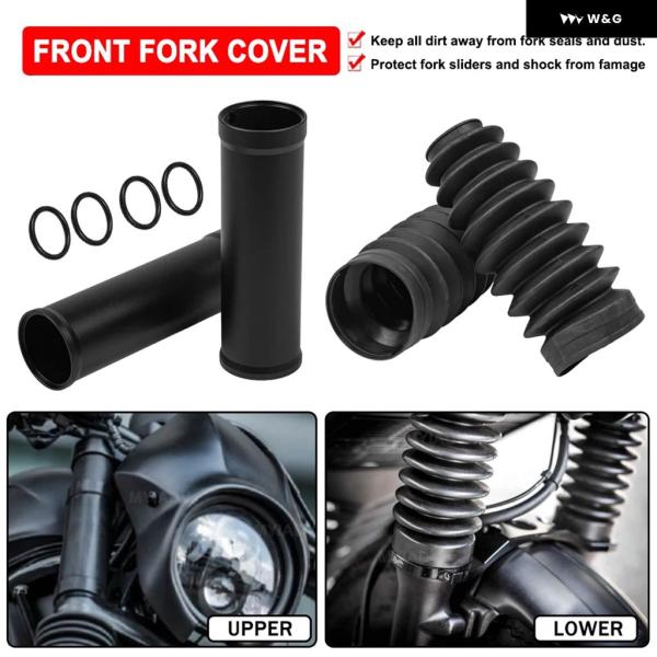 ホンダ REBEL CMX 300 500 CMX300 CMX500 2017-2024 オートバイ バイク フロント フォーク ショック アブソーバー ダストカバー フォーク ラバーゲートル ブーツ カスタム パーツ アクセサリーHig...